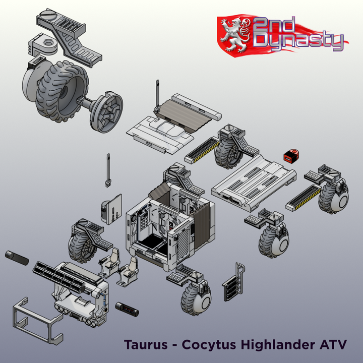 3D Printable Taurus - Highlander ATV - Cocytus Custom by 2nd Dynasty