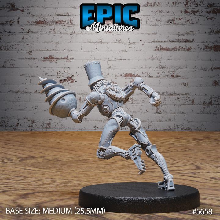 3D Printable Automaton Guard Set / Steam Warrior / Steampunk Machine ...