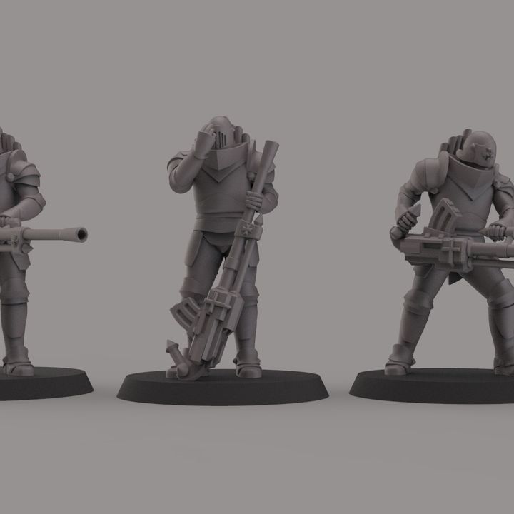 3D Printable Heavy trench conquistadors shooter by MCGuild