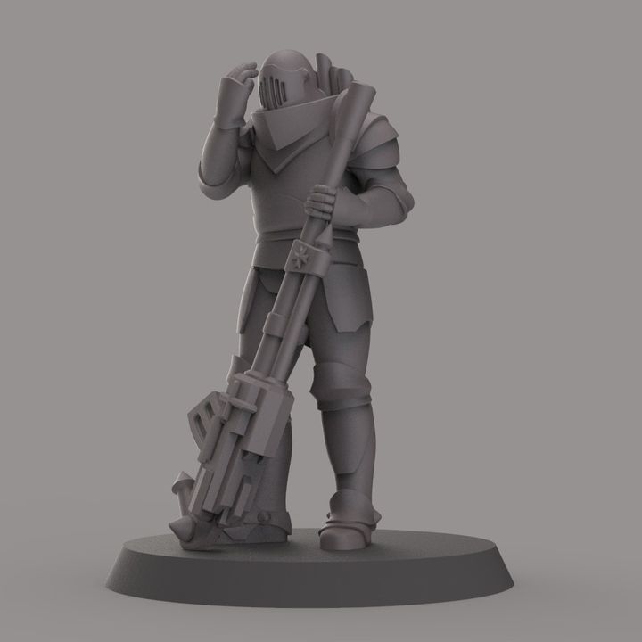 3D Printable Heavy trench conquistadors shooter by MCGuild