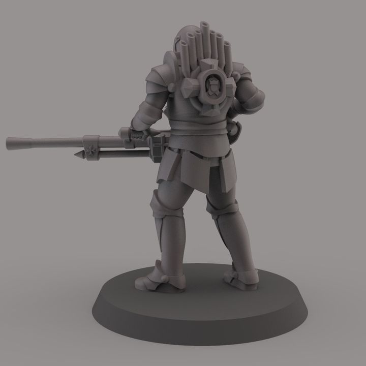 3D Printable Heavy trench conquistadors shooter by MCGuild