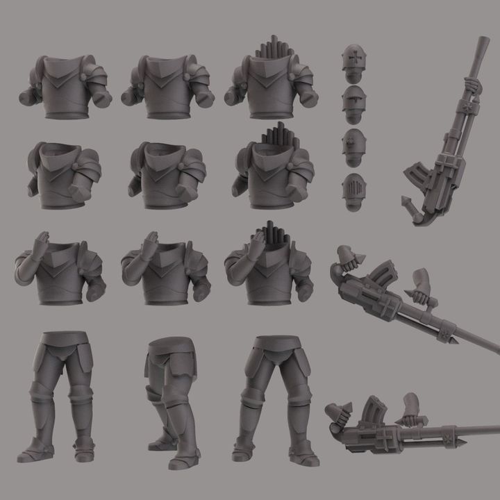 3D Printable Heavy trench conquistadors shooter by MCGuild