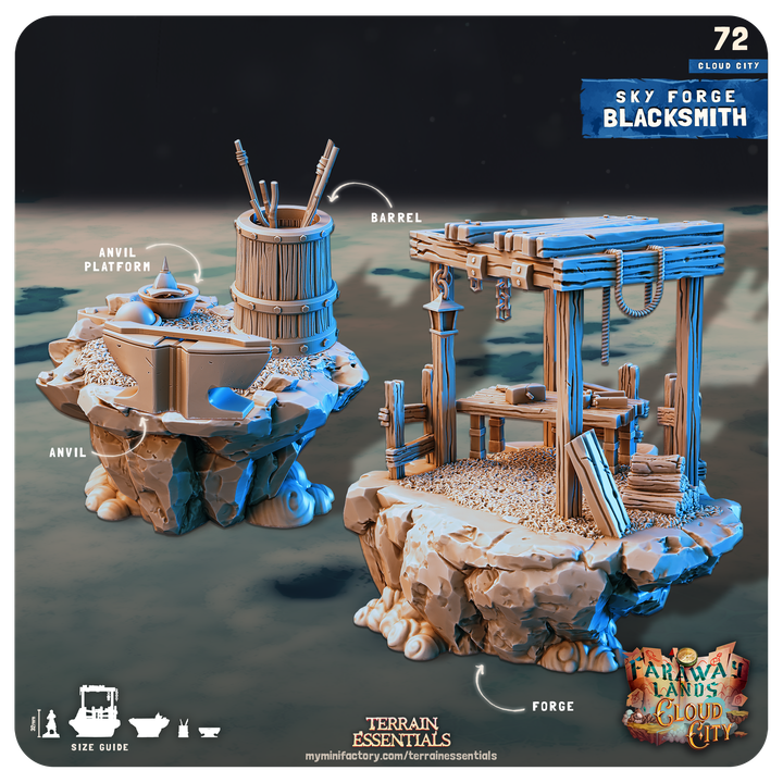 3D Printable Cloud City Terrain Set (Pre-Supported) by Terrain ...
