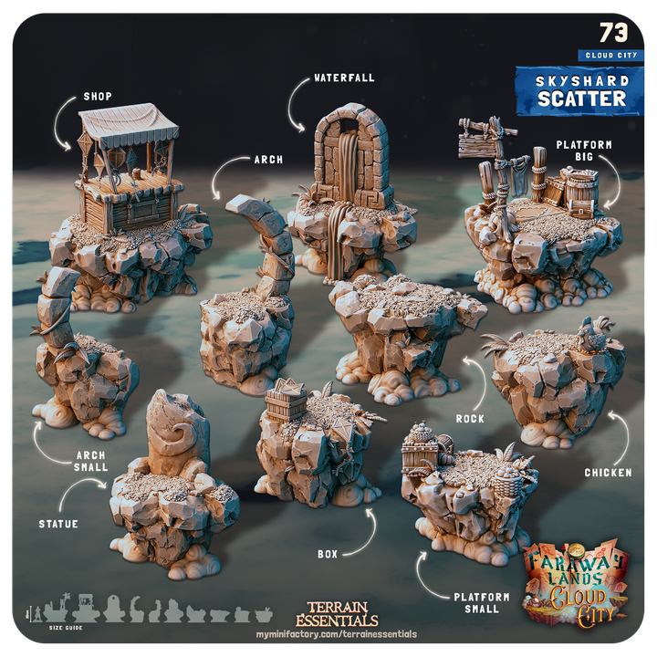 3D Printable Cloud City Terrain Set (Pre-Supported) by Terrain ...