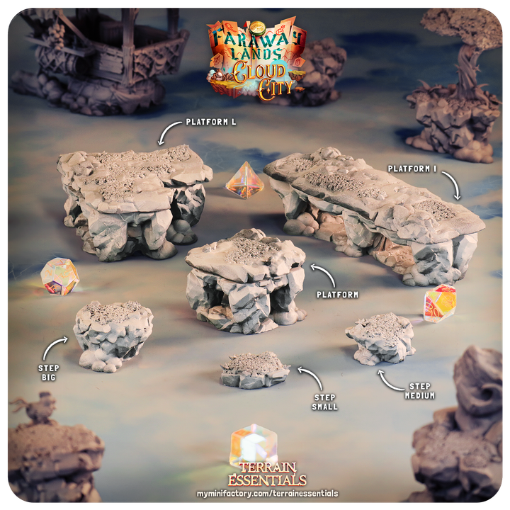 3D Printable Cloud City Terrain Set (Pre-Supported) by Terrain ...