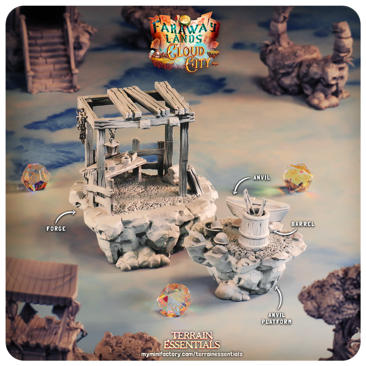 3D Printable Cloud City Terrain Set (Pre-Supported) by Terrain ...