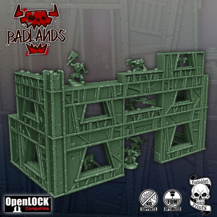 3D Printable Badlands - Building Set by Forbidden Prints