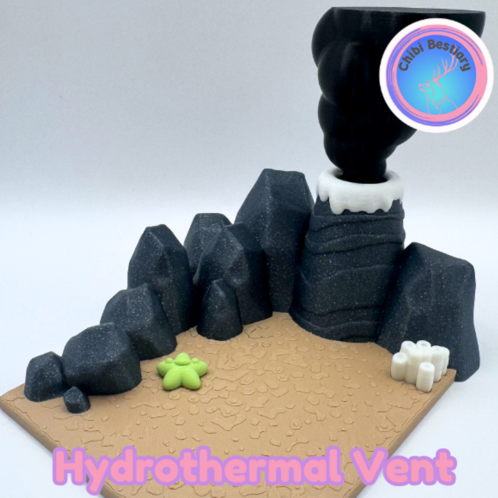 3D Printable Hydrothermal Vent Display by ChibiBestiary
