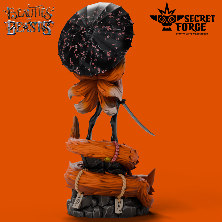 3D Printable Demon Fox Form - Luna - Beauties & Beasts: Raised by ...