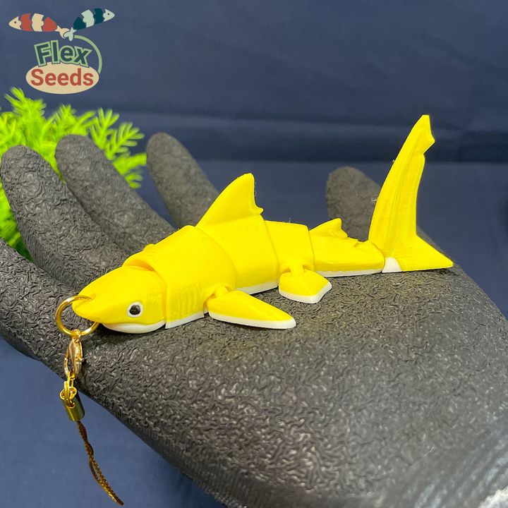 3D Printable Flexi Tiger Shark - New Type, and Mini Set (Print-in-place ...