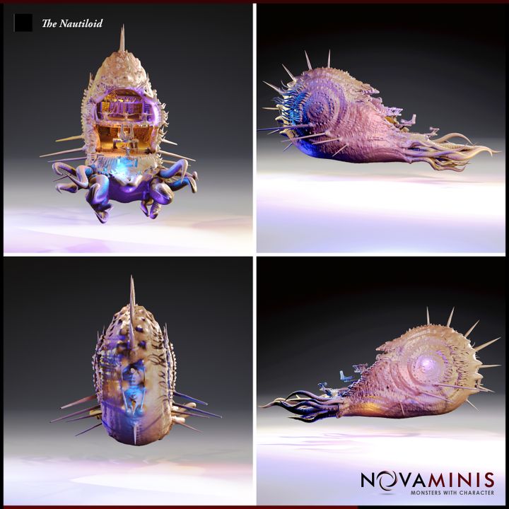 3D Printable The Nautiloid by NovaMinis