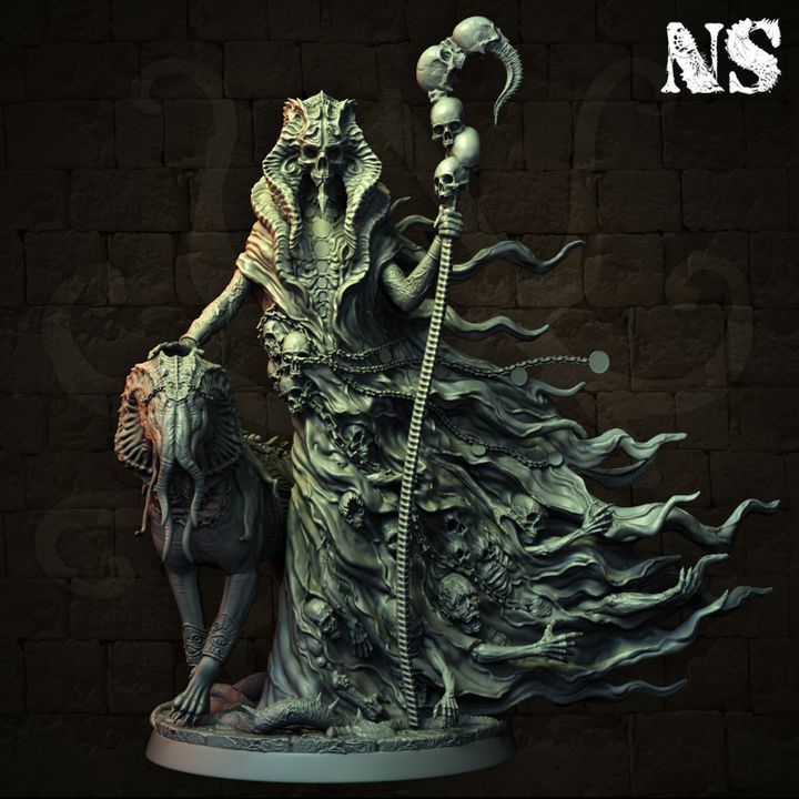 3D Printable Avatar of Nyarlathotep - The Black Pharaoh by NS Miniatures