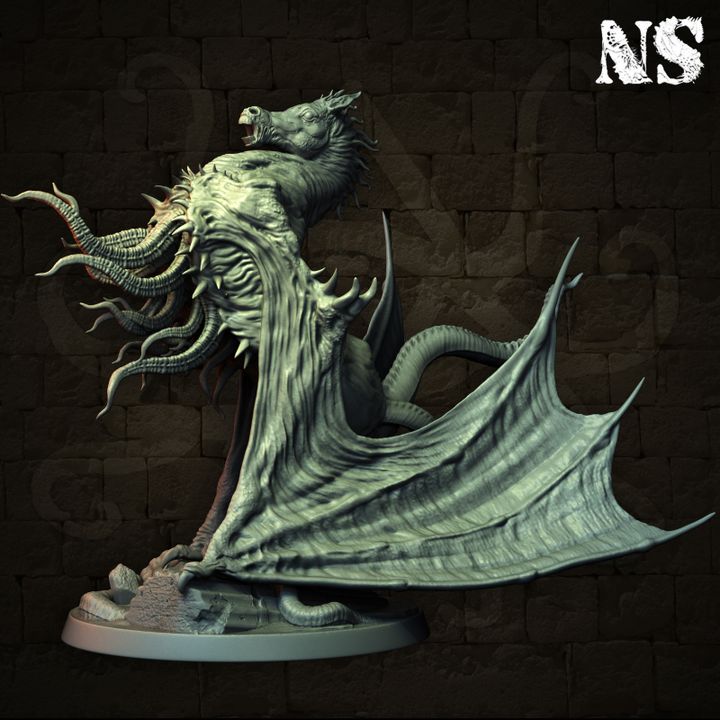 3D Printable Shantak by NS Miniatures