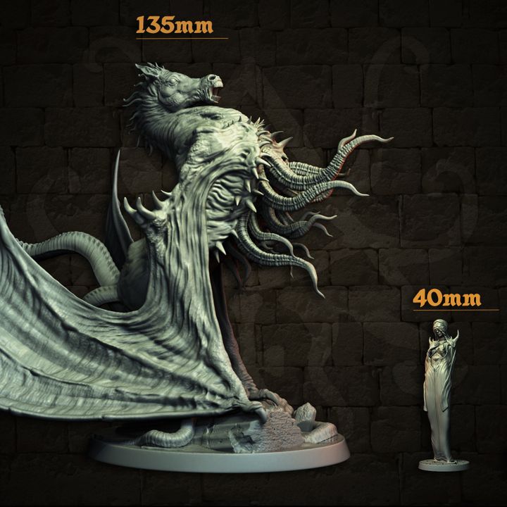 3D Printable Shantak by NS Miniatures