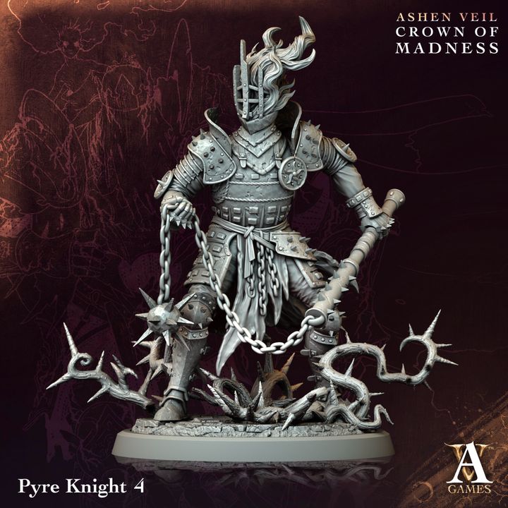 3D Printable Ashen Veil - Crown of Madness - Bundle by Archvillain Games