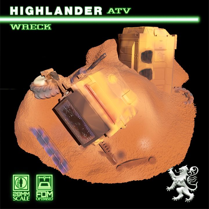 3D Printable Highlander ATV Wreck by 2nd Dynasty