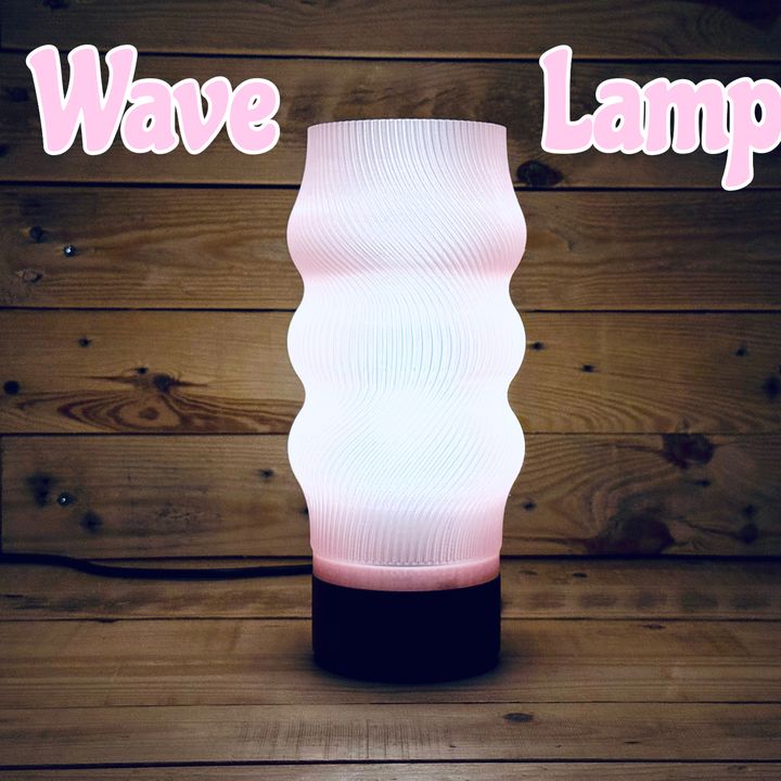 3D Printable Wave Lamp Top by ENIQUE3D