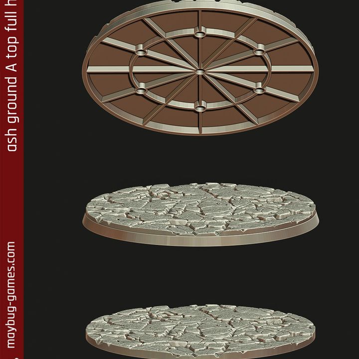 3D Printable base_AshGround_A by Krzysztof Hawryszczuk
