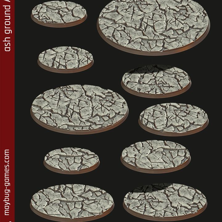 3D Printable base_AshGround_A by Krzysztof Hawryszczuk