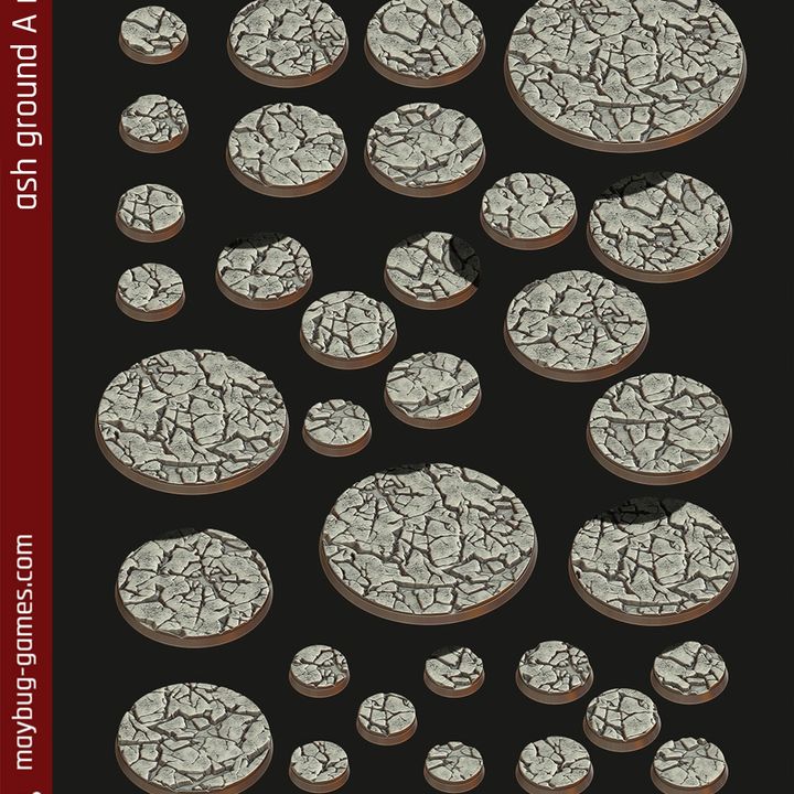 3D Printable base_AshGround_A by Krzysztof Hawryszczuk