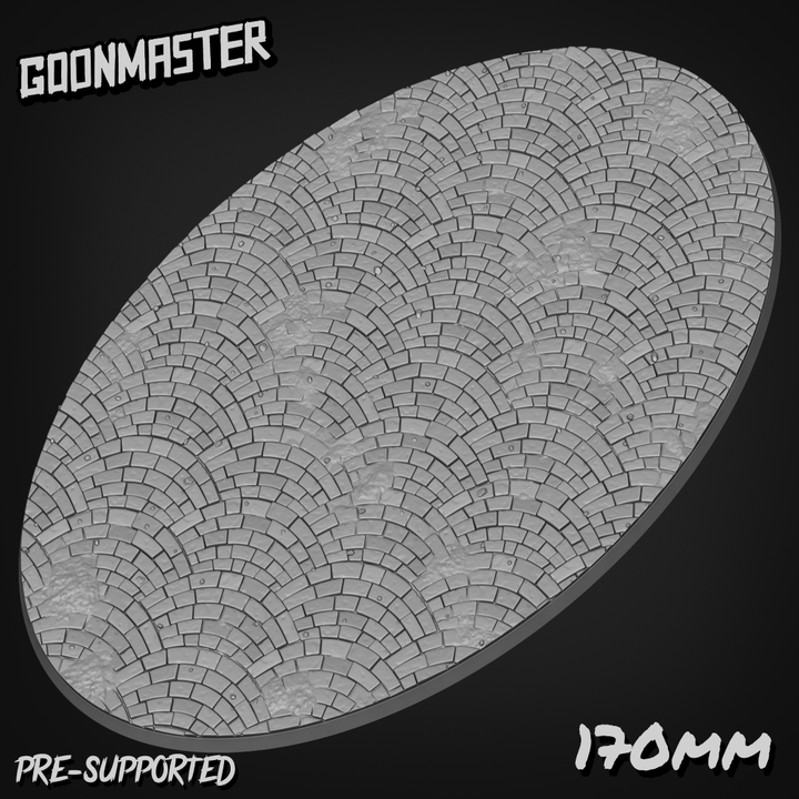 3D Printable Curved Brick Base Set by Goon Master