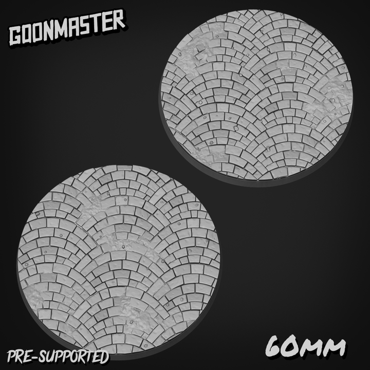 3D Printable Curved Brick Base Set by Goon Master