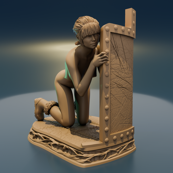 3D Printable Trapped in Madness / Melody Brown + NSFW + Diorama by 42studio