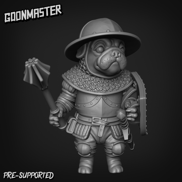 3D Printable Battle Pug 2 + Variant by Goon Master