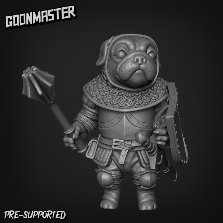 3D Printable Battle Pug 2 + Variant by Goon Master