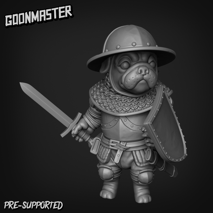 3D Printable Battle Pug 7 + Variant by Goon Master