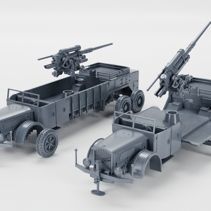 3D Printable VOMAG 7 OR 660 with 8.8cm FlaK (2 positions) (Ad-Hoc ...
