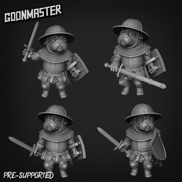 3D Printable Battle Pug Sword Bundle + Variants by Goon Master