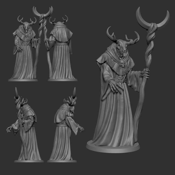 3D Printable Ghoul Priest - Arkham Horror compatible by MT3D Studio