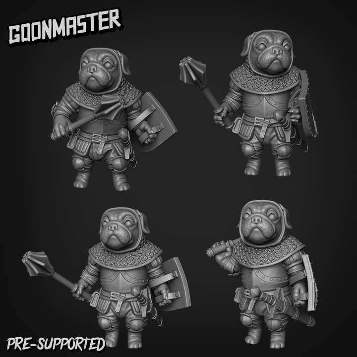 3D Printable Battle Pug Mace Bundle + Variants by Goon Master