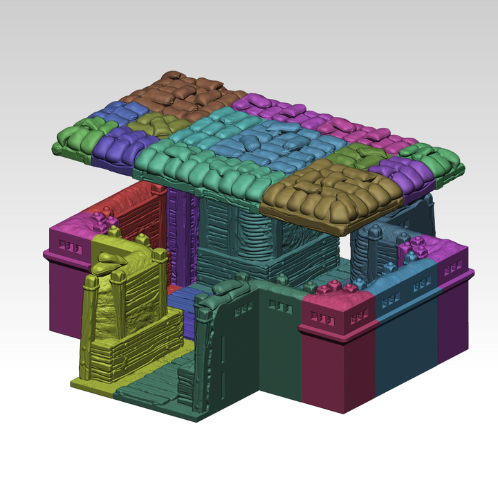 3D Printable Trench Bunkers by Multiverse