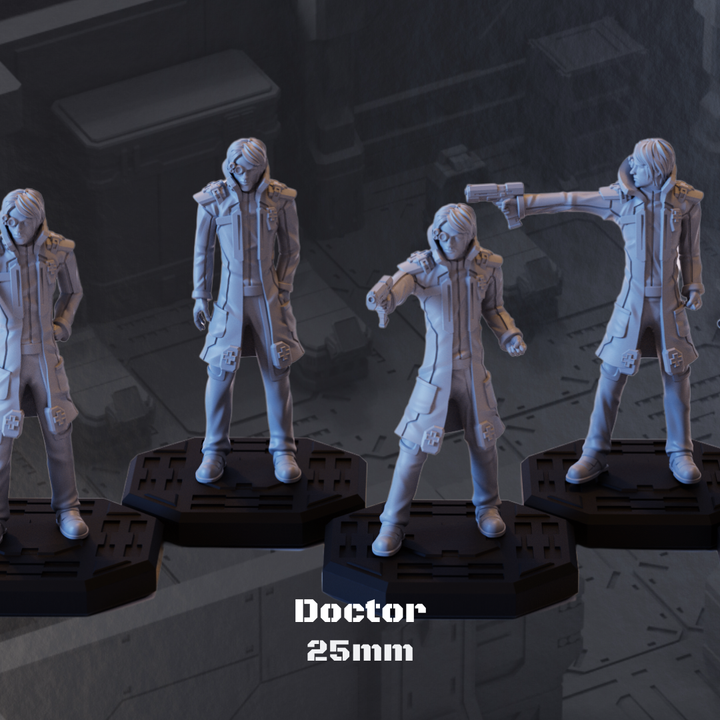 3D Printable Doctor (Sci-fi) by Vesper Project