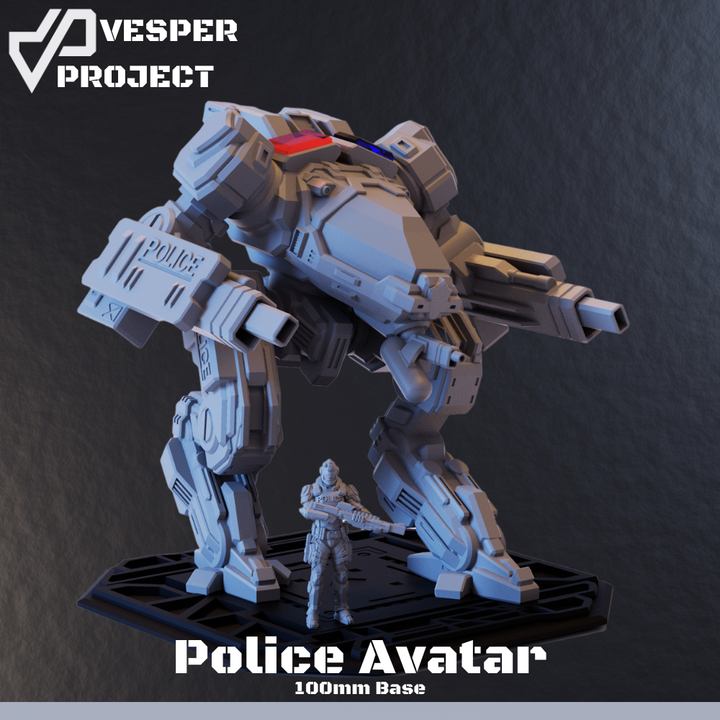 3D Printable Police Avatar by Vesper Project