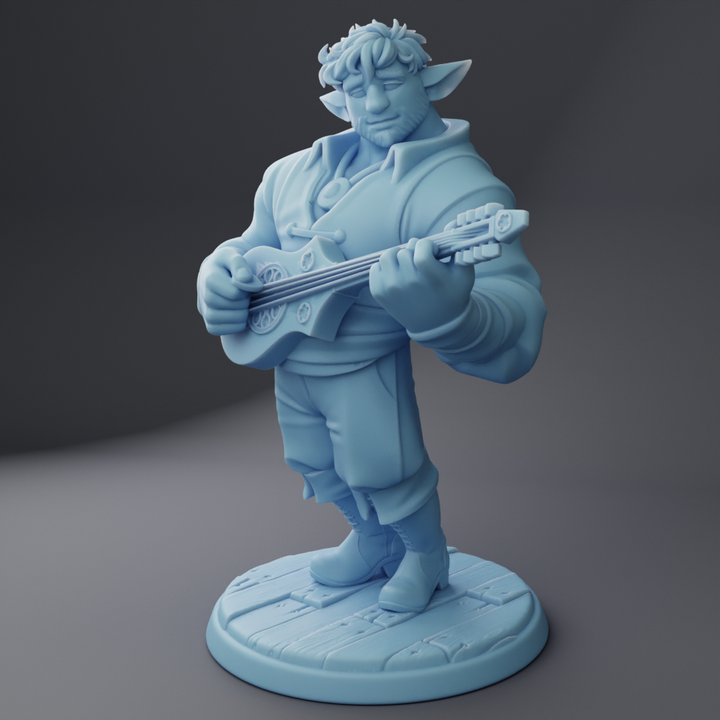 3D Printable Durn the Firbolg Bard by Twin Goddess Miniatures