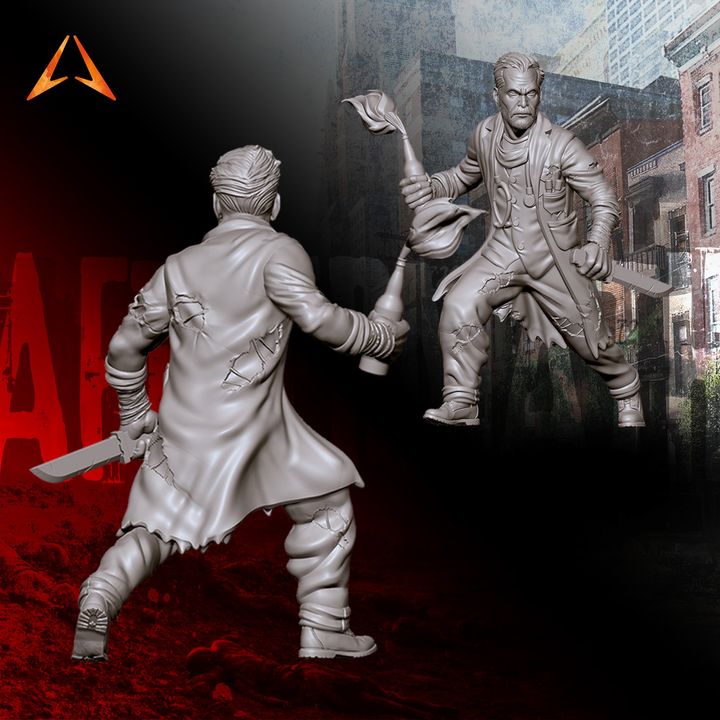 3D Printable DOCTOR SURVIVOR POS APOCALIPSE DND by Aftermath Studios