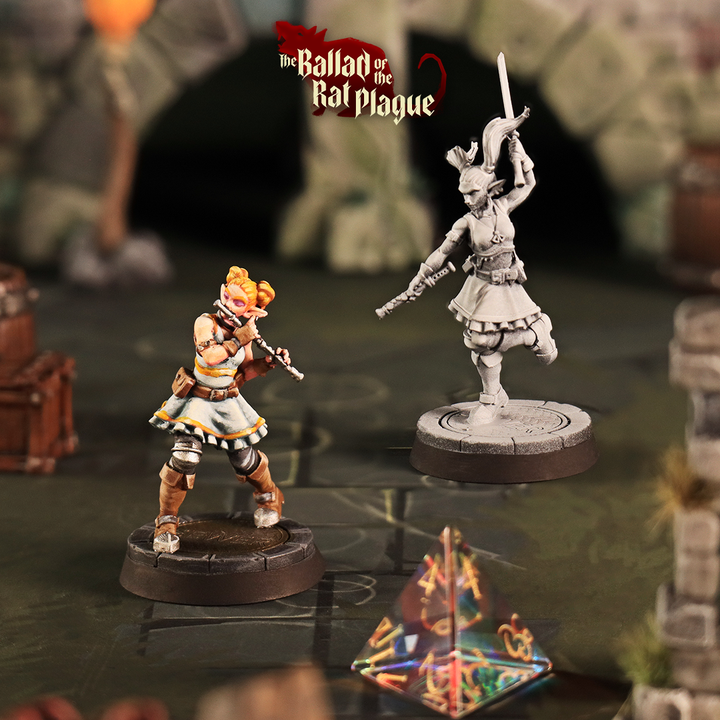 3D Printable Songblade Flute Bard (Pre-Supported) | Cast n Play by Cast ...