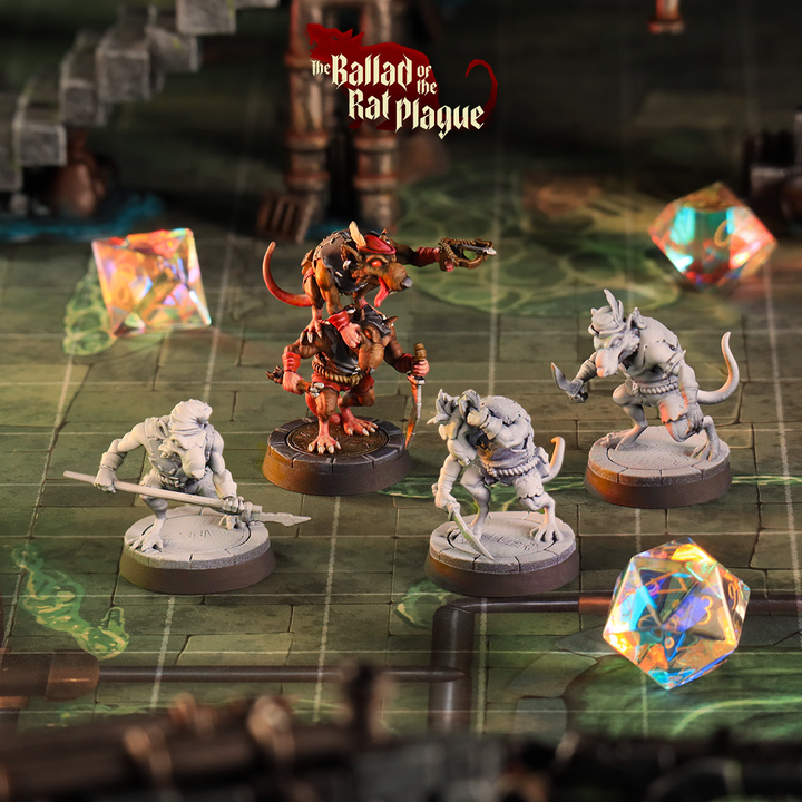 3D Printable 977_Scoundrel Rats (Pre-Supported) by Cast n Play