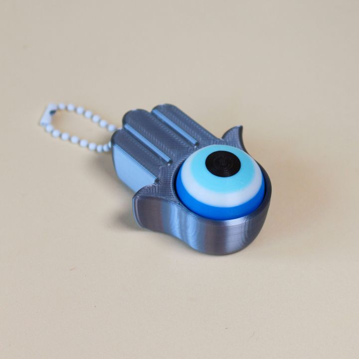 3D Printable TLOU Ellie's Bracelet Fidget Clicker - Keychain - Hamsa ...