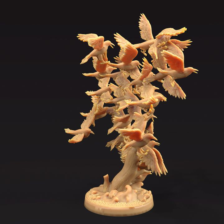 3D Printable Swarm of Ravens | PRESUPPORTED | Dungeon Classics by ...