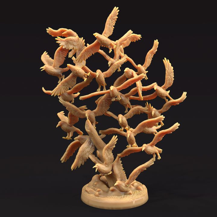 3D Printable Swarm of Ravens | PRESUPPORTED | Dungeon Classics by ...