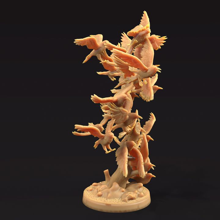 3D Printable Swarm of Ravens | PRESUPPORTED | Dungeon Classics by ...