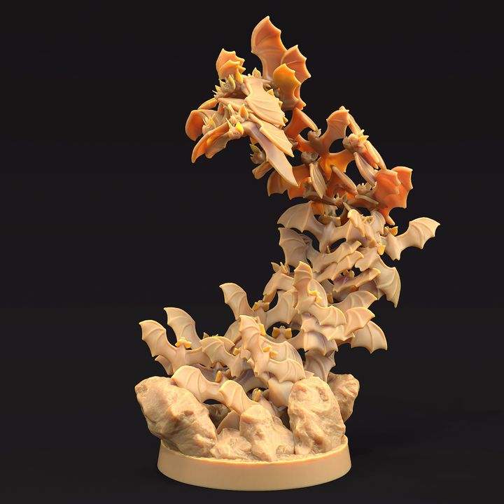 3D Printable Swarm of Bats | PRESUPPORTED | Dungeon Classics by Dungeon ...