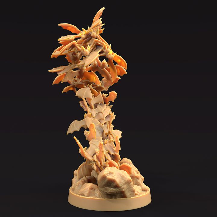 3D Printable Swarm of Bats | PRESUPPORTED | Dungeon Classics by Dungeon ...