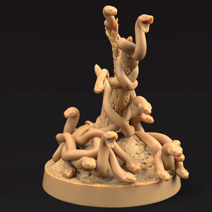3D Printable Swarm of Venomous Snakes | PRESUPPORTED | Dungeon Classics ...