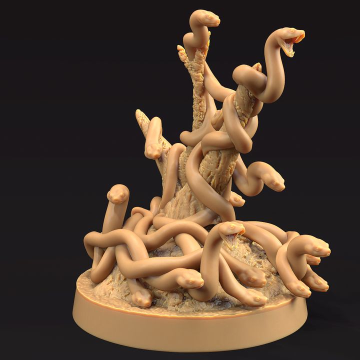 3D Printable Swarm of Venomous Snakes | PRESUPPORTED | Dungeon Classics ...