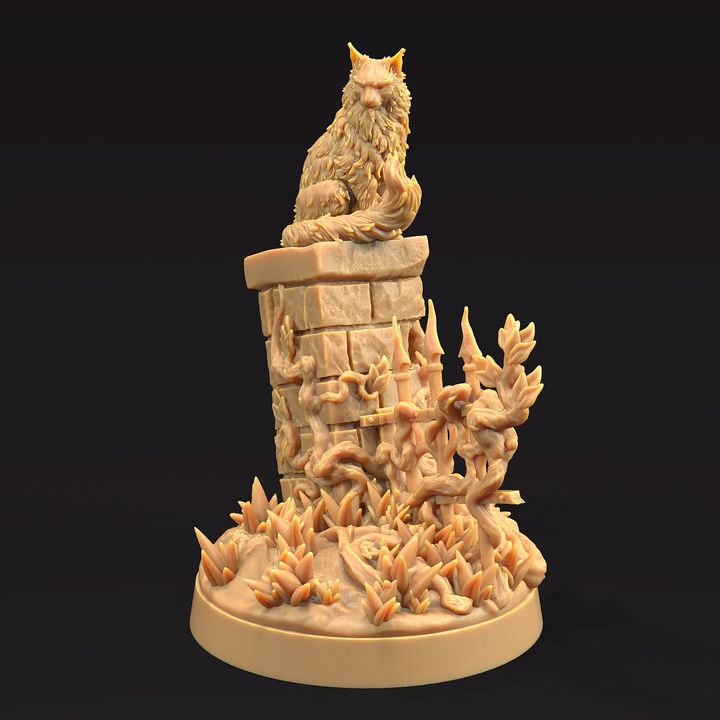 3D Printable Cat | PRESUPPORTED | Dungeon Classics by Dungeon Classics